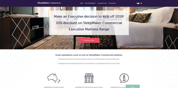 SleepMaker | BSO Digital | Web Design | Web Development